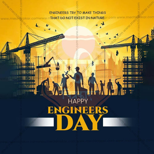Stunning Engineer's Day Festival Banner in Marathi, Hindi, and English ...