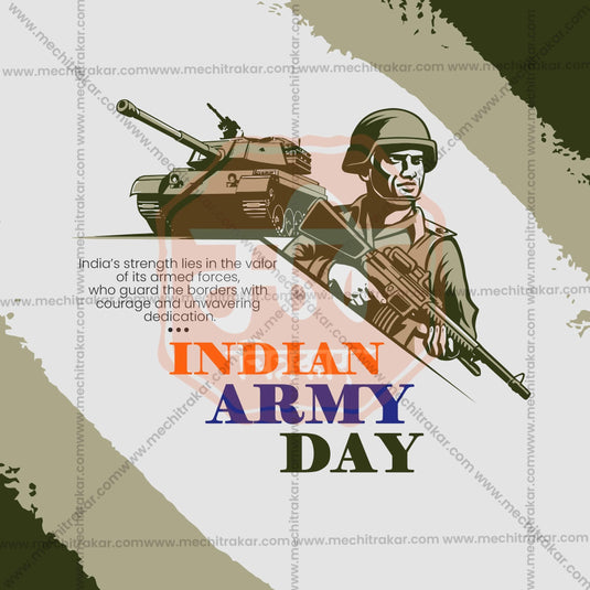 Stunning Bhartiya Lashkar Din Marathi / Indian Army Day editable Banner ...