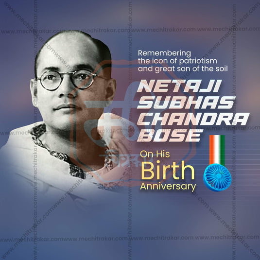 Netaji Subhas Chandra Bose Jayanti Social Media Template PSD & JPG ...