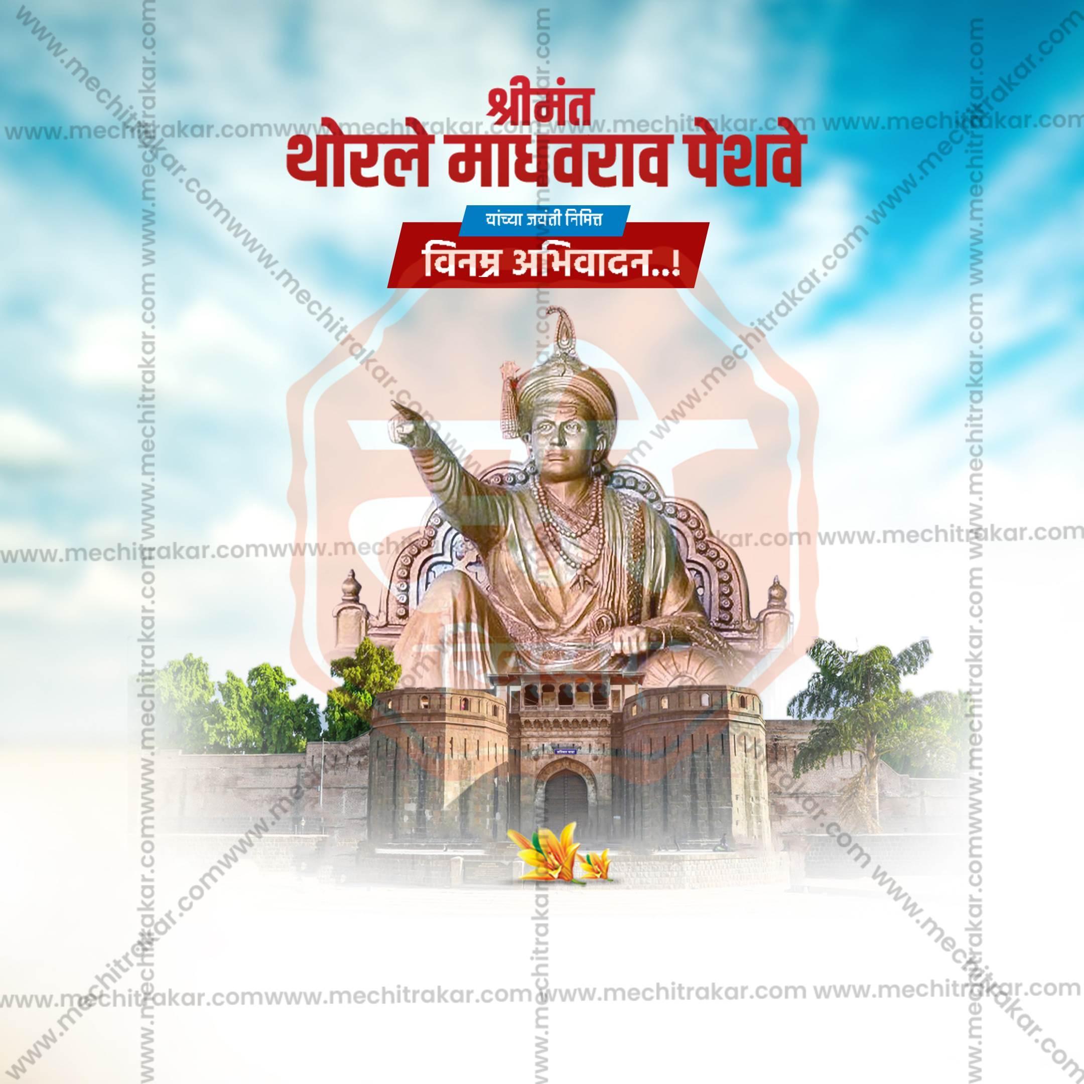 High-Quality Thorle Madhavrao Peshwa Jayanti templates Design in ...